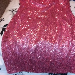 Milani | Dresses | Rose Pink Sequins Gown | Poshmark
